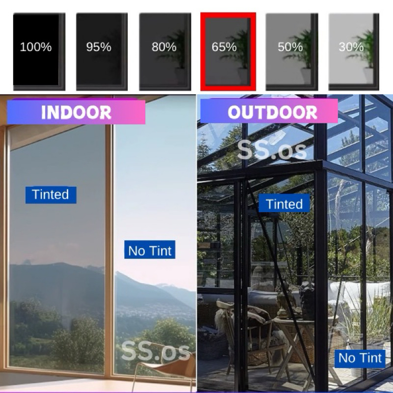 Tinted Roll 100ft 2ply Big Size Tinted Tingkap rumah Tinted kereta Car ...