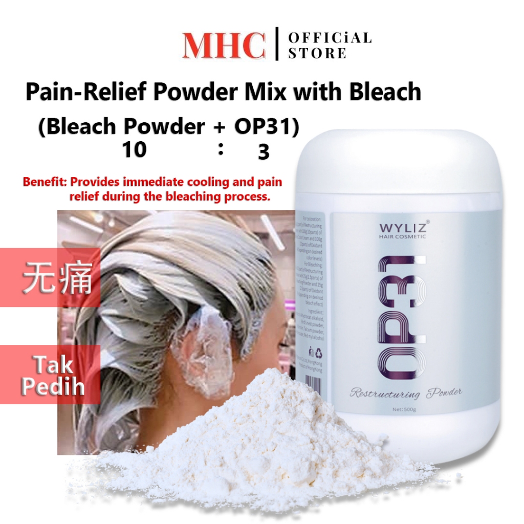 WYLIZ OP31 无痛粉 Powder Campuran Tak Pedih Kulit Kepala/Restructuring ...