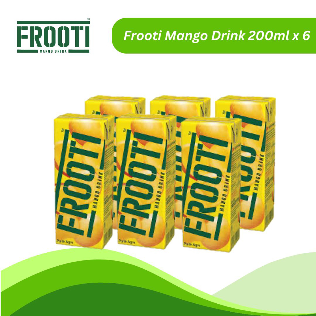 Frooti Mango Drink 200ml x 6 (halal) | Shopee Malaysia