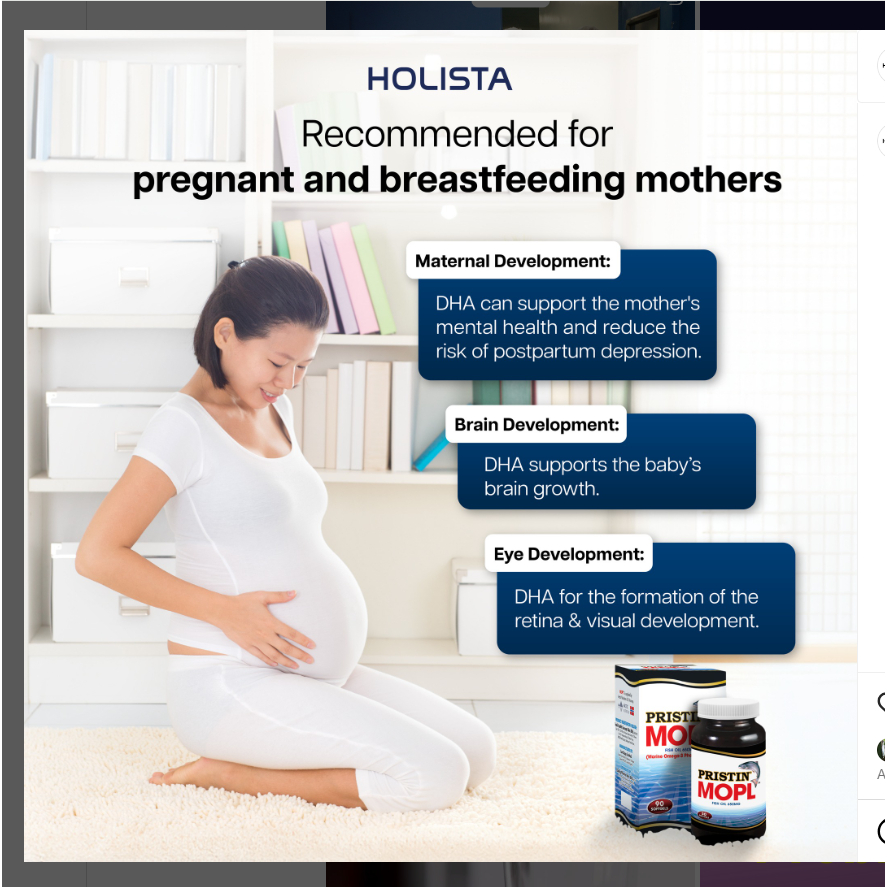 PRISTIN MOPL Fish Oil 60s (Exp 30.1.26) + Free Gift Milk Calcium 60s ...