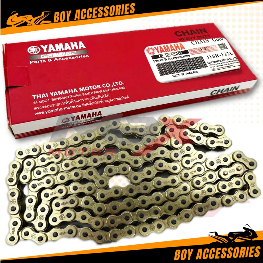 Yamaha Original Rantai Standard Gold Emas Heavy Duty Sporket Gold Chain ...