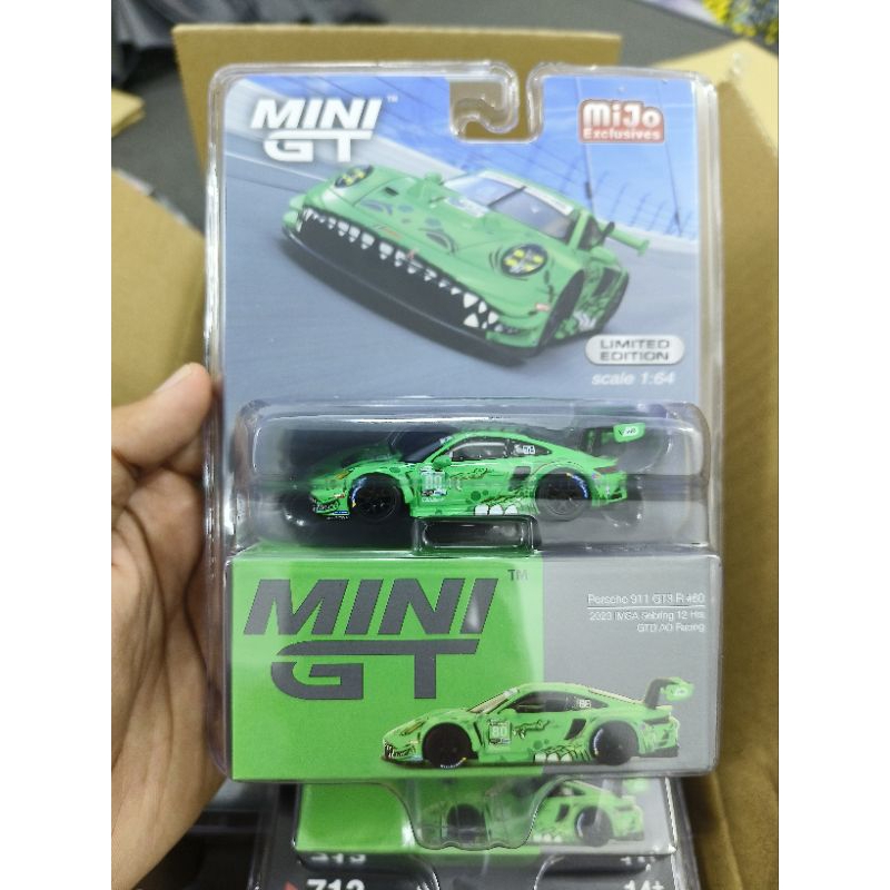 MINI GT #713 Porsche 911 GT3 R #80 GTD AO Racing 2023 IMSA Sebring 12 ...