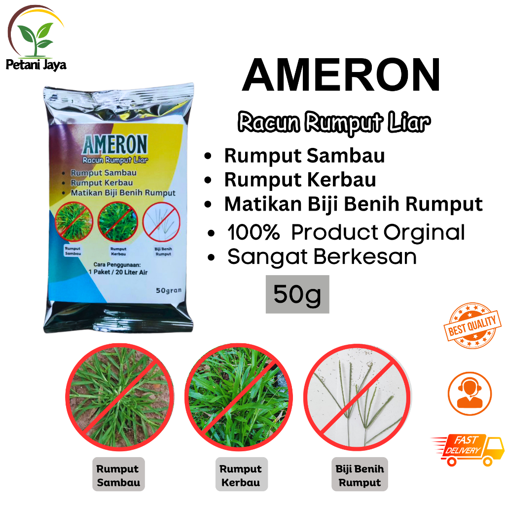 Ameron Ametryn Racun Rumput Sambau Paling Berkesan Power Racun Rumput ...