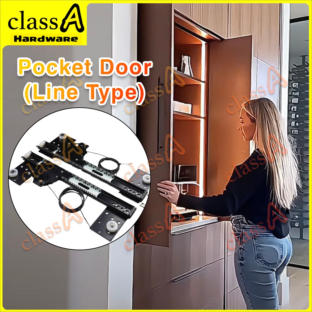 ClassAHW Conceal Invisible Folding Pocket Slide Pivot Door Pocket Door ...