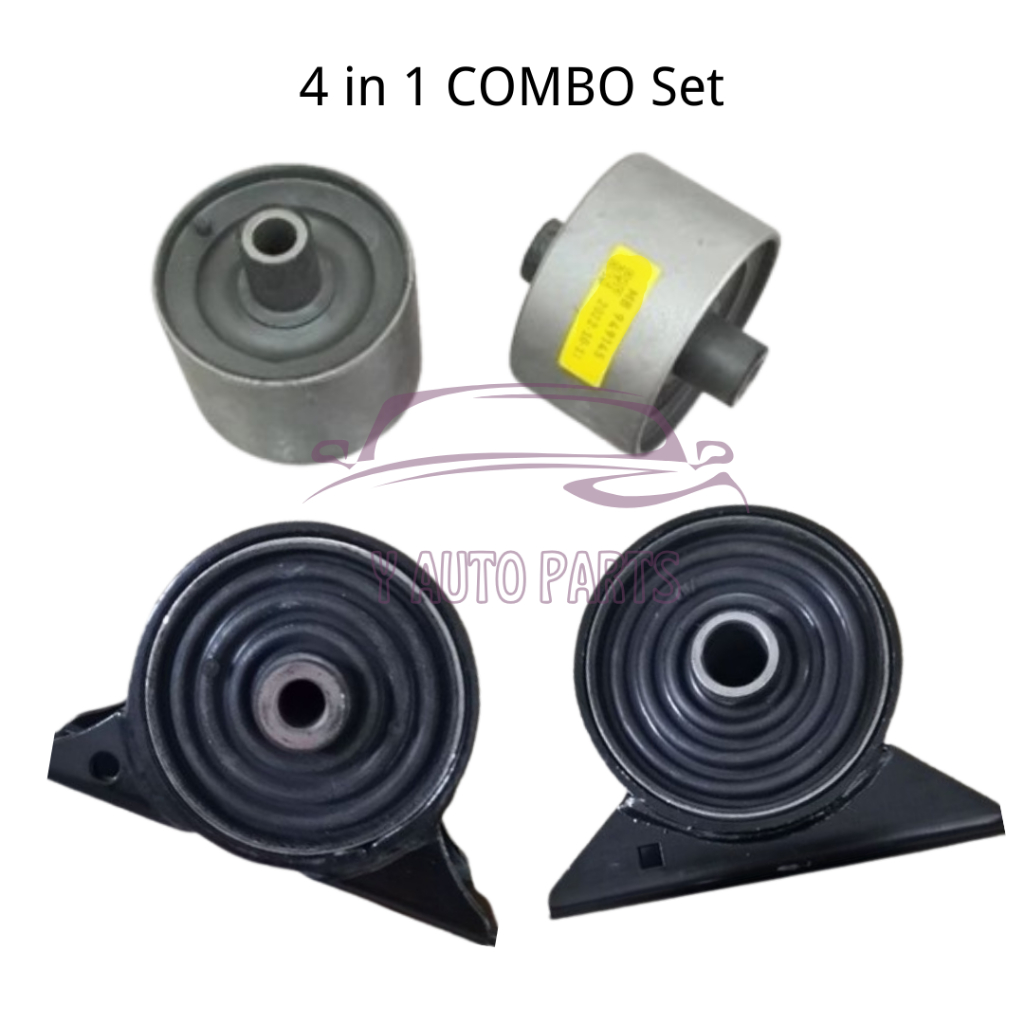 [4 IN 1 COMBO SET] Full Rubber Racing Engine Mounting Bush for Proton Wira GSR EVO 123 Staria ...