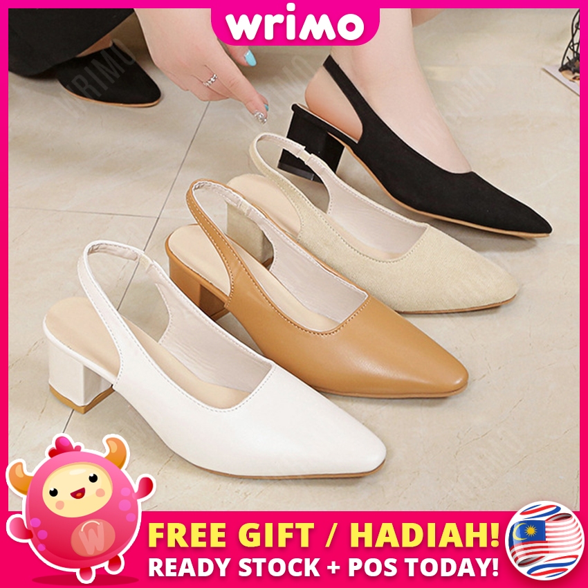READY STOCK💝 WRIMO Pixiv Highheel Women’s 6cm Heels Shoes Kasut Tinggi ...