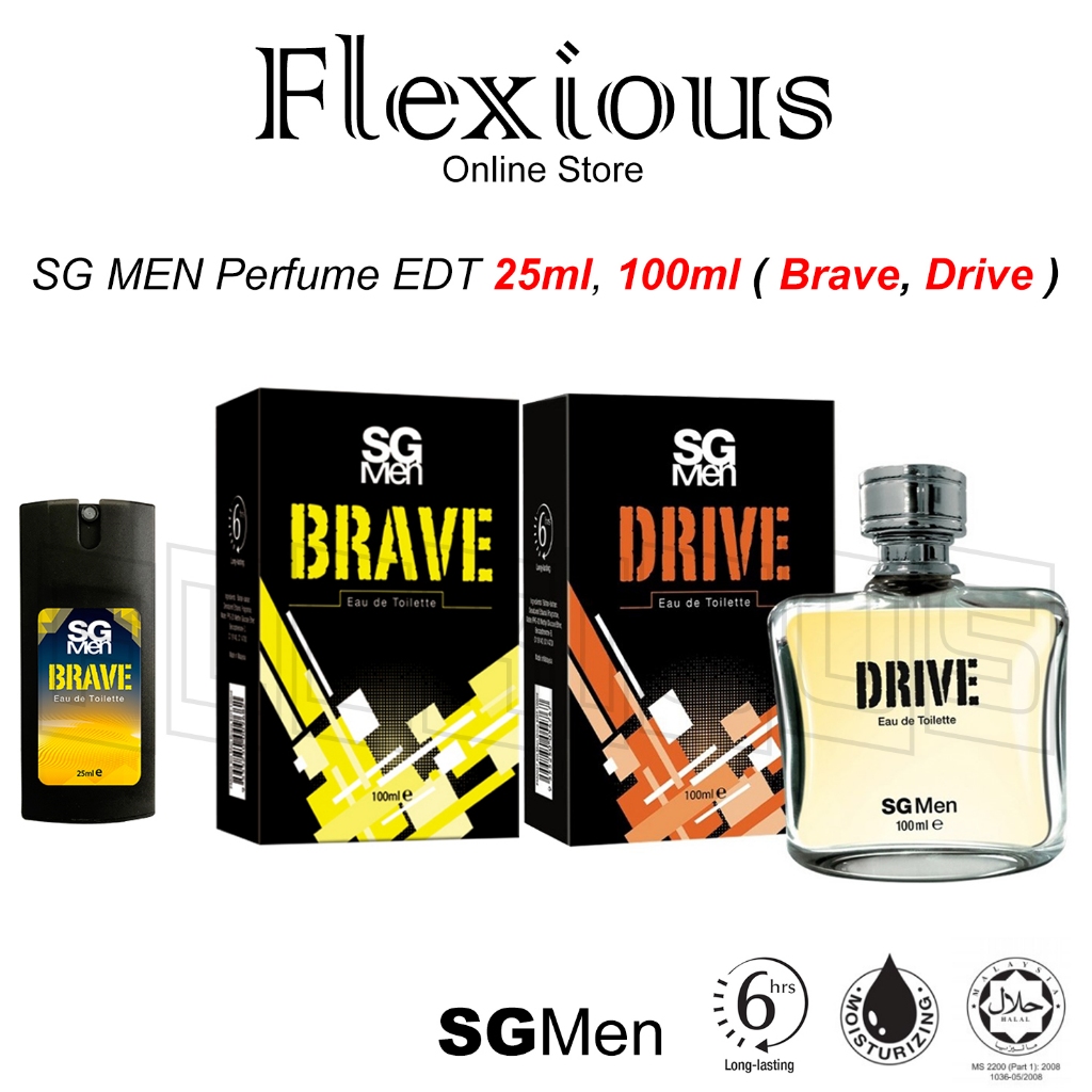 *SG MEN* Perfume EDT 25ml, 100ml ( Brave ), ( Drive ) | Shopee Malaysia