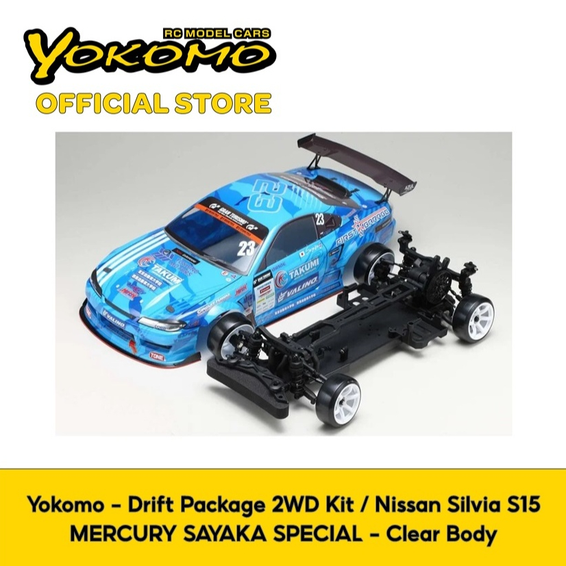 Yokomo - Drift Package 2WD Kit / Nissan Silvia S15 MERCURY SAYAKA SPECIAL - Clear Body ( DP-MS15 ...
