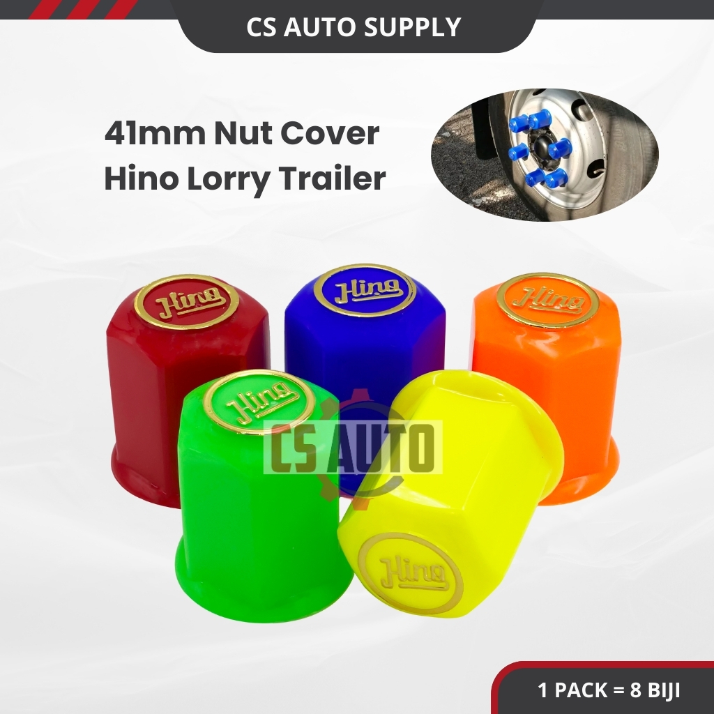 CS 8pcs Nut Cover Thailand Warna Mati Nut Tayar Lorry Truck 41mm Isuzu ...