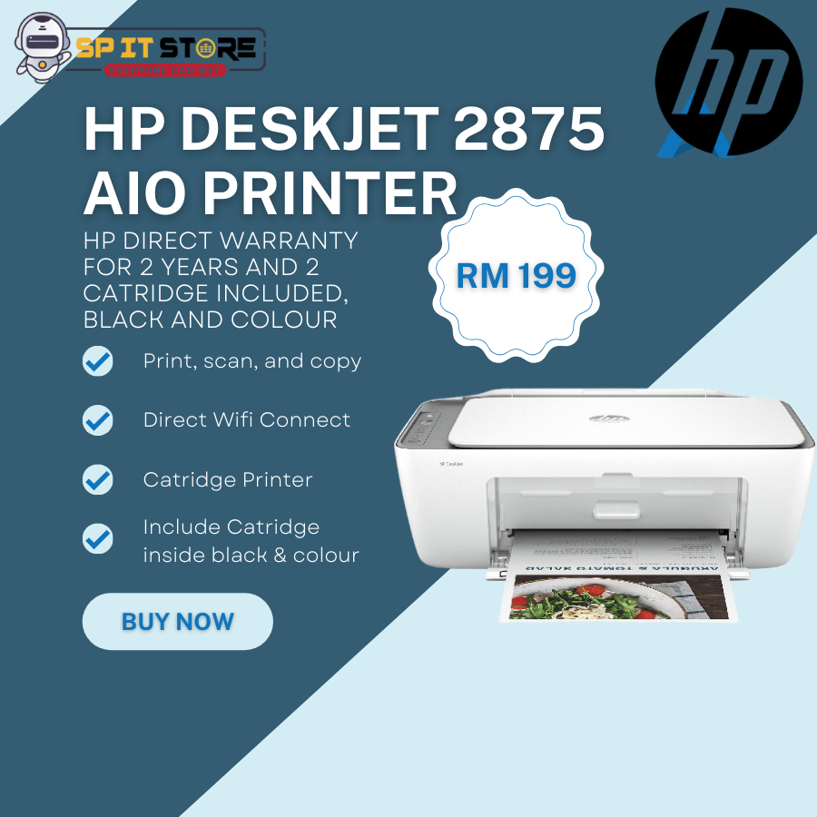 HP DESKJET INK ADVANTAGE 2875 | Shopee Malaysia