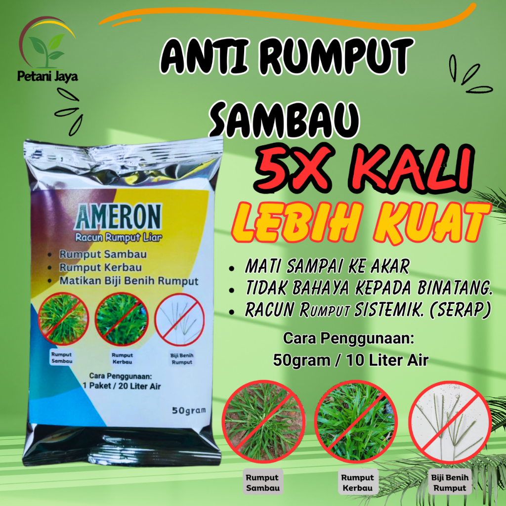 Ameron Racun Rumput Sambau Degil Paling Berkesan Racun Rumput Sambau ...