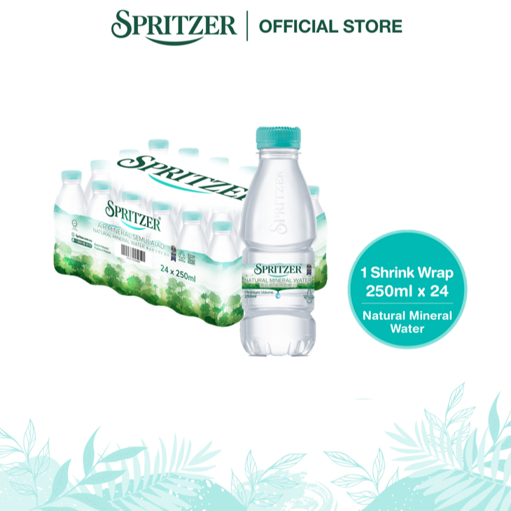 Spritzer Natural Mineral Water (250ML X 24) | Shopee Malaysia