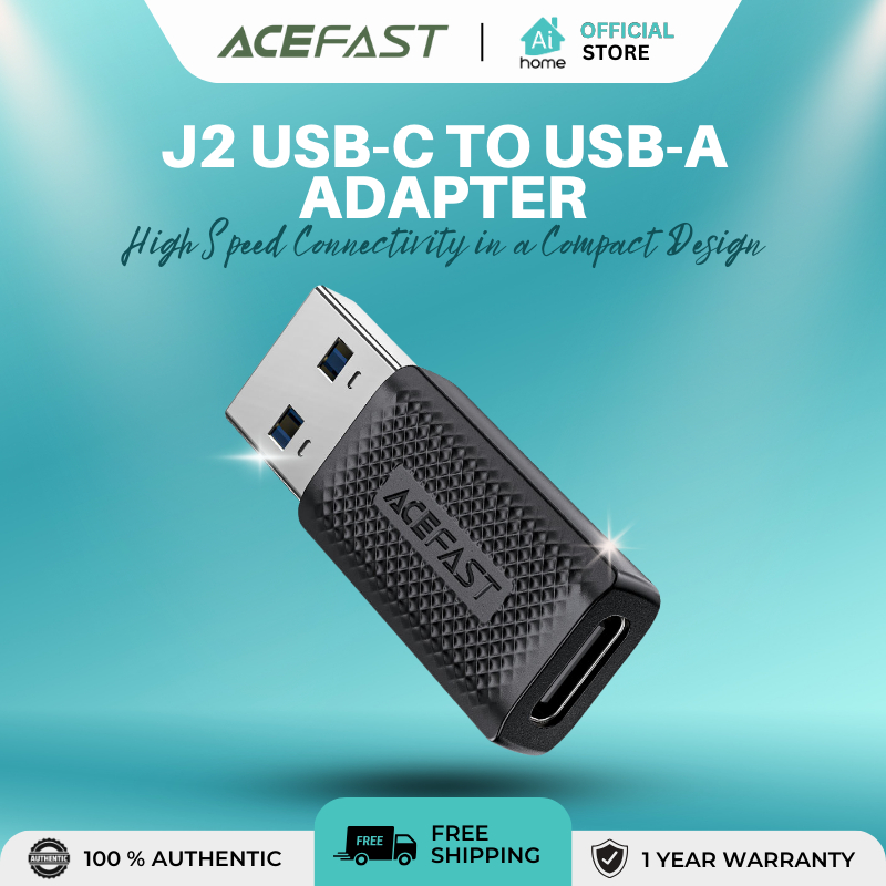 ACEFAST J2 USB-C to USB-A Adapter Compact High-Speed Data Transfer ...