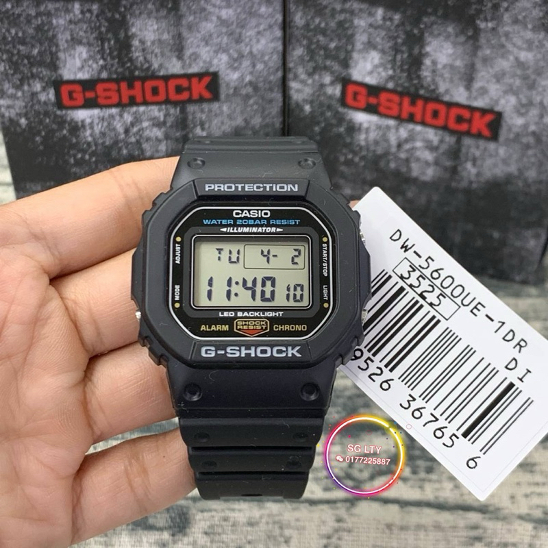 100% ORIGINAL CASIO G-SHOCK DW-5600UE-1DR BASIC PETAK | Shopee Malaysia