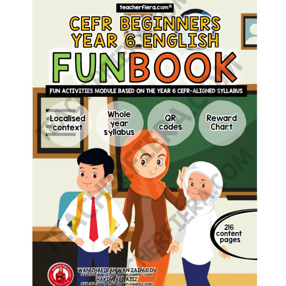 CEFR BEGINNERS: YEAR 6 ENGLISH FUNBOOK BY TEACHERFIERA.COM | Shopee Malaysia