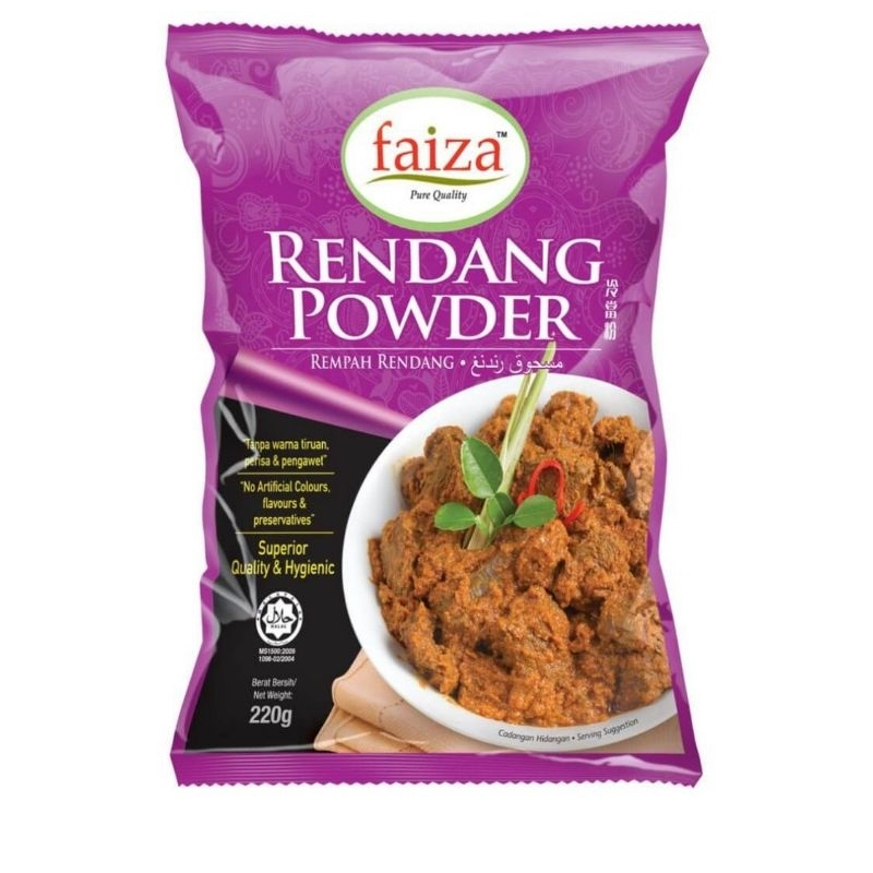 Rempah Rendang/Rendang Powder 220 Gram - FAIZA | Shopee Malaysia