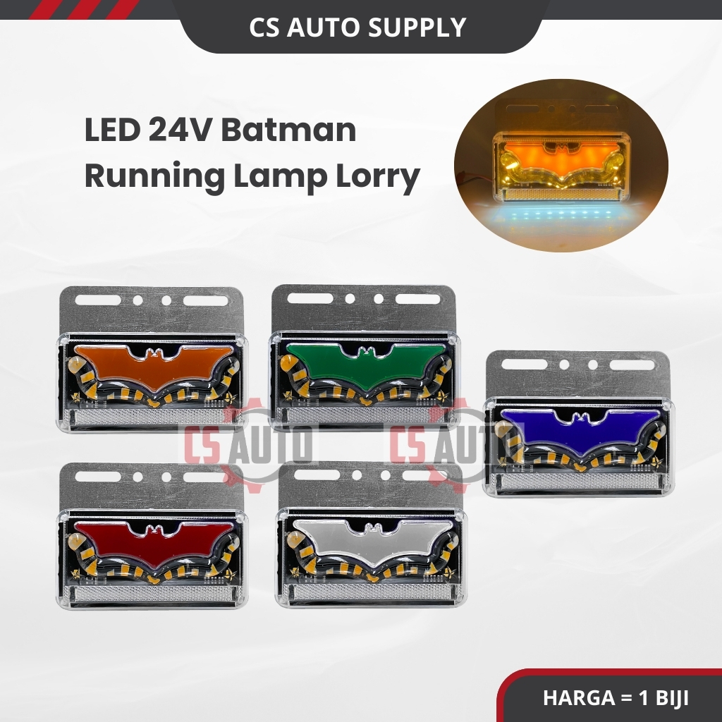 LED 24V BAT MAN SIDE RUNNING LAMP Lampu Tepi Lori Treler 3 Ton | Shopee ...