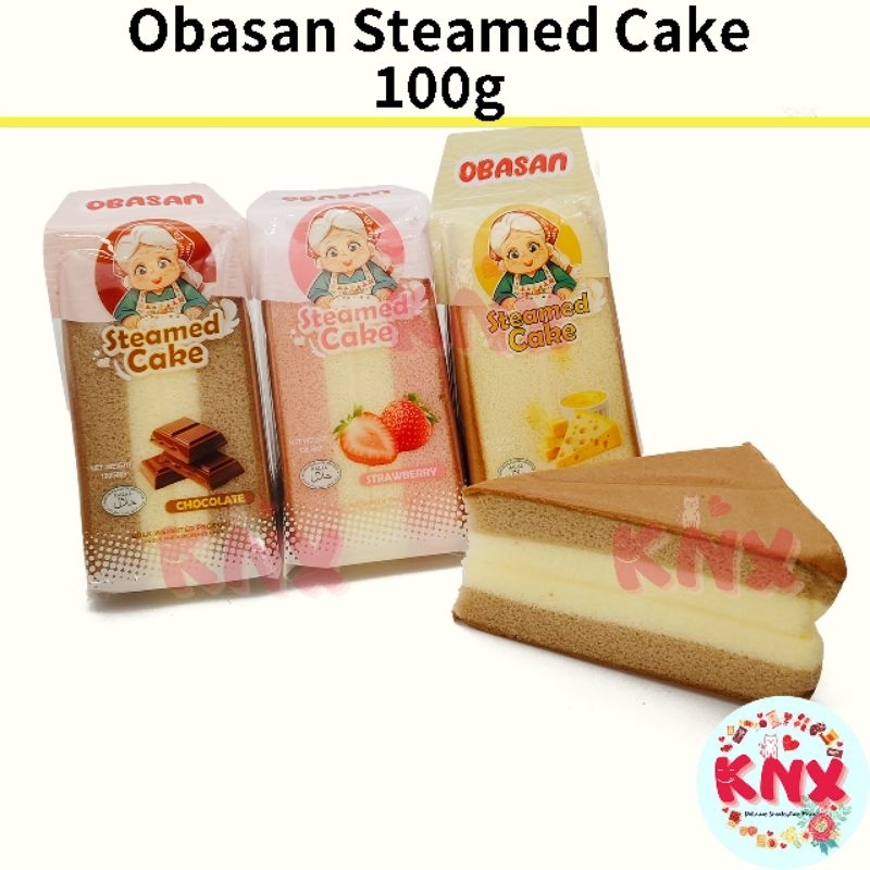 Obasan Steamed Cake Triangle Cake 100g Chocolate, Cheese, Strawberry ...