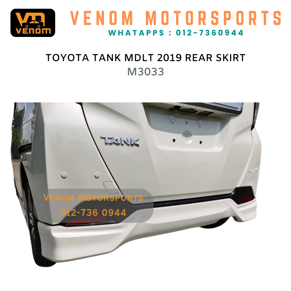 TOYOTA TANK 2019 MODELLISTA REAR SKIRT - M3033 | Shopee Malaysia