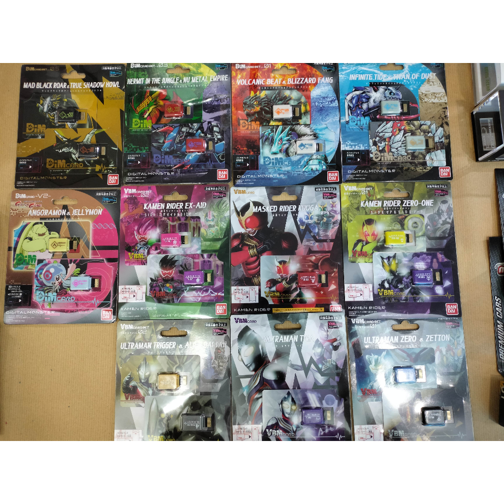 Dimcard Digimon Ultraman Kamen Rider Holster Evolution File dim card ...