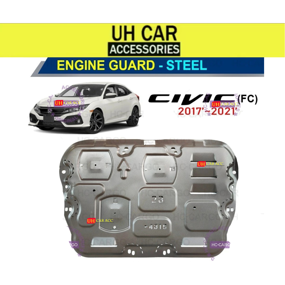 Honda Civic FC 2017 - 2021 Metal Shield Engine Guard Under Lower Cover ...