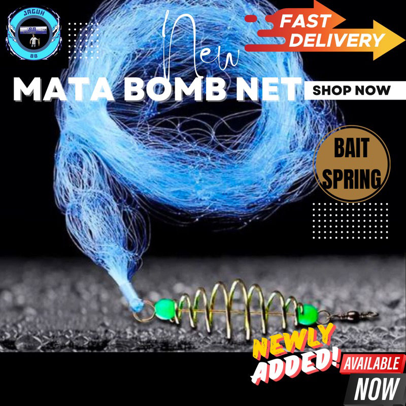 【Spring Bomb Net】Pukat Ketam /Jaring Ikan /Jaring Ketam/ fishing net ...