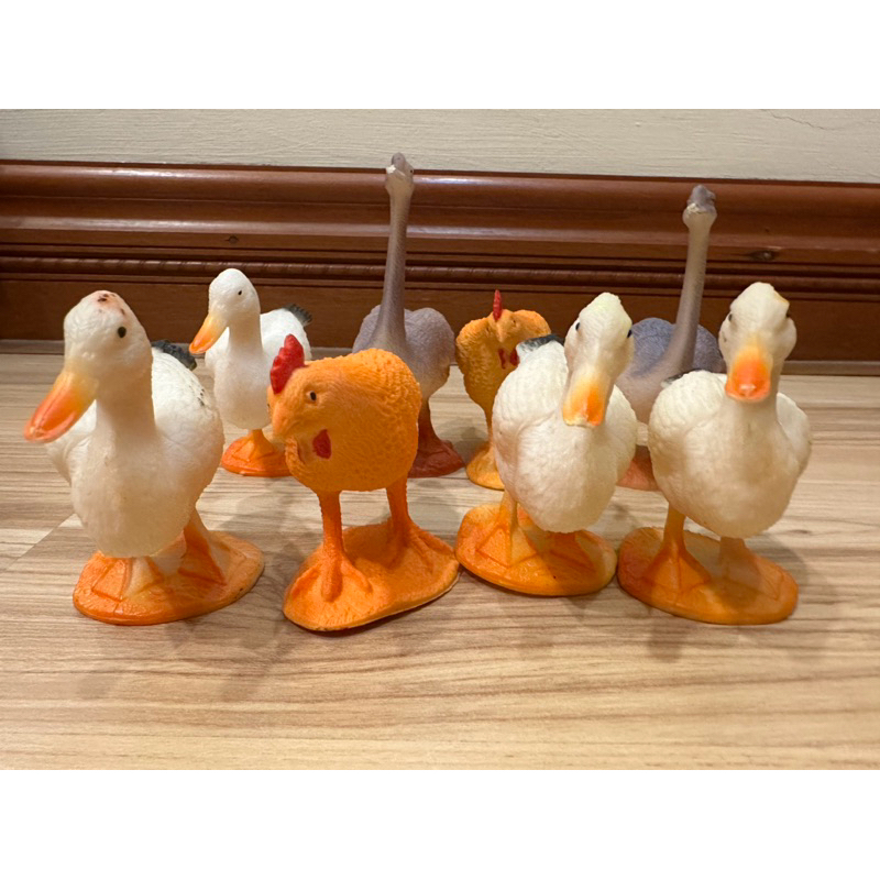 Big Poultry Toys Duck Chicken Goose for kids of 8 Pieces (preloved ...