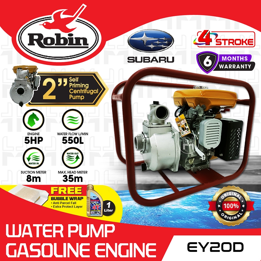 [ ROBIN ] 5HP EY20D Engine (2 Inch) Self Priming Centrifugal Water Pump ...