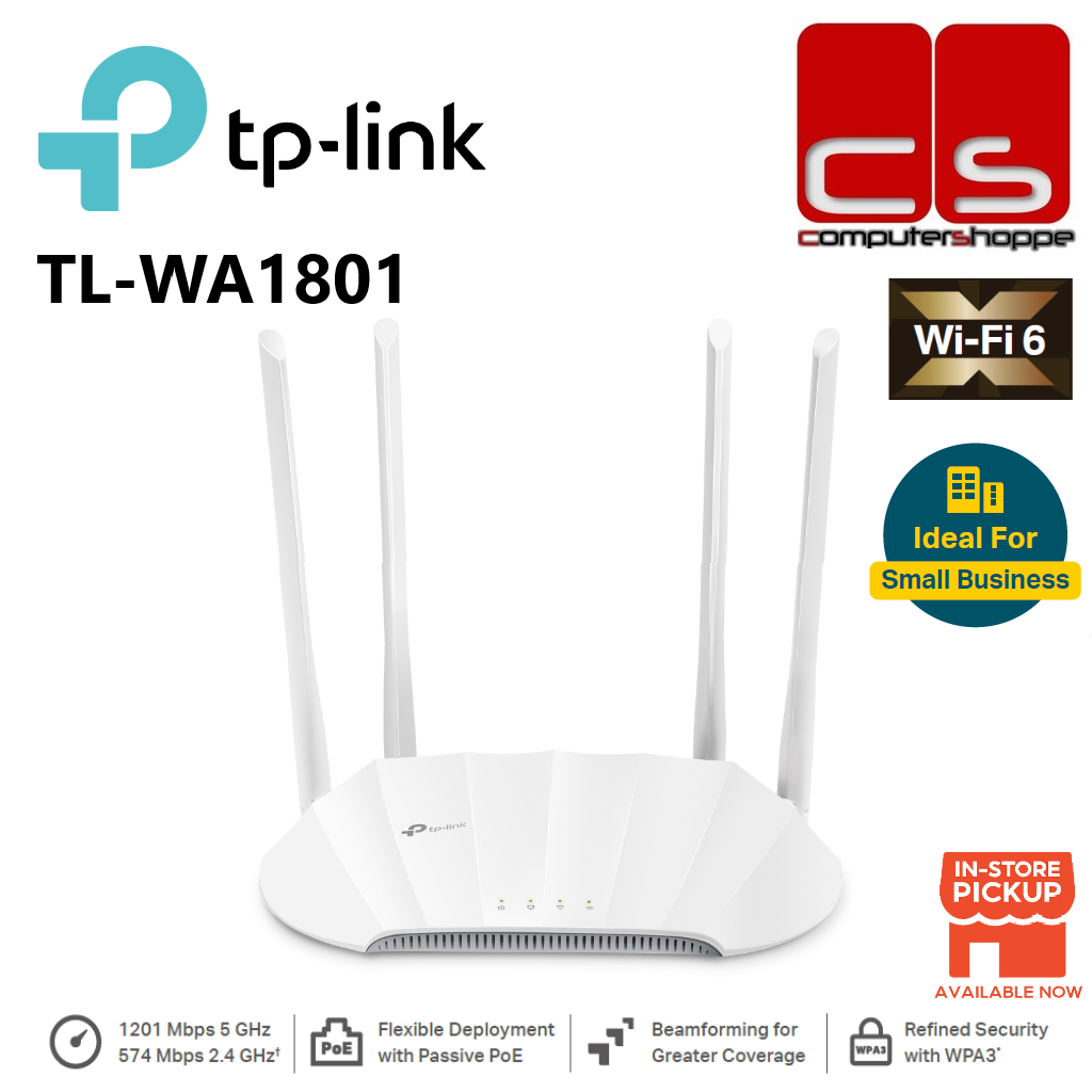 TP-Link AX1800 Gigabit Wi-Fi 6 Access Point - TL-WA1801 | Shopee Malaysia