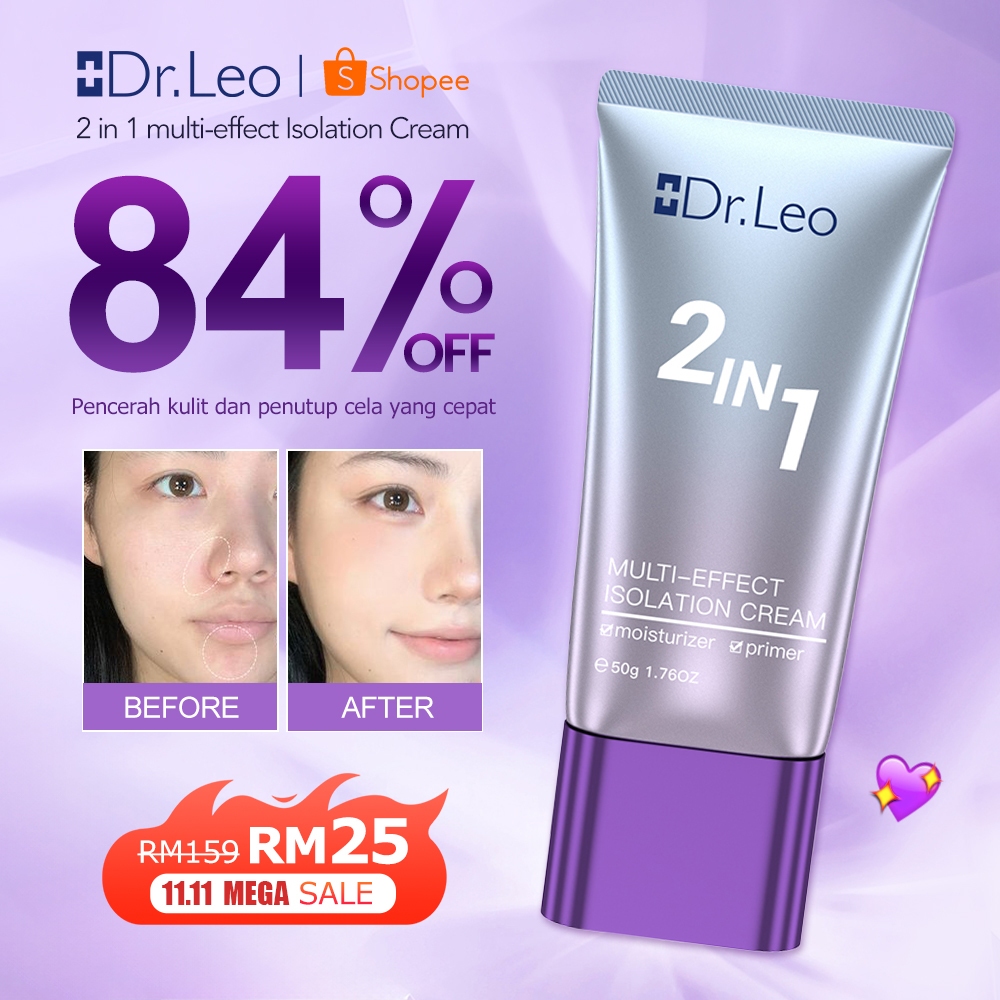 Dr.Leo Multi-Effect Isolation Cream Face Primer Cream Moisturize Even ...
