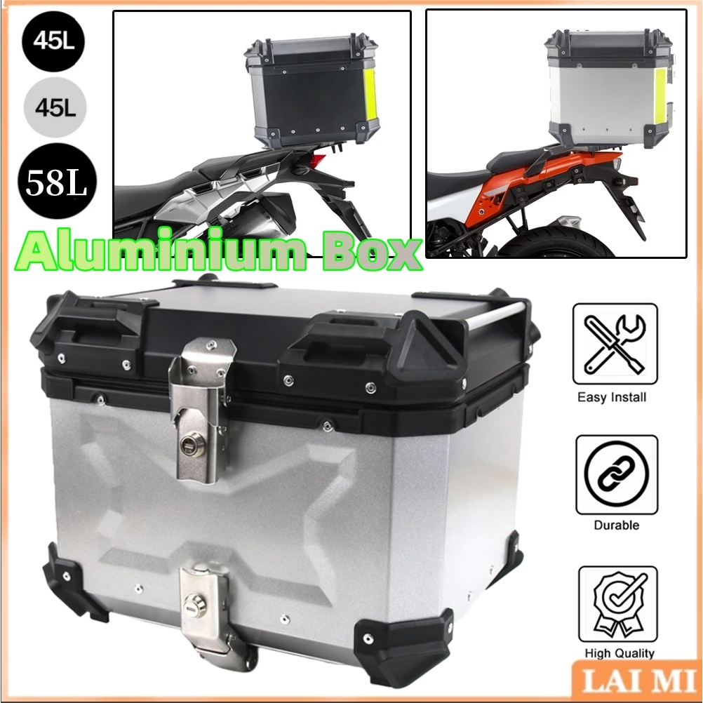 Top Box Aluminium Box 45L EMS Top Box Alloy Motor Box LC135 Box Y15 ...