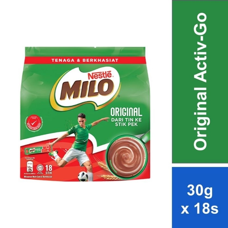 NESTLÉ MILO® ORIGINAL STIK PEK 18 Sticks (30g) 【Exp 5/2025】 | Shopee ...