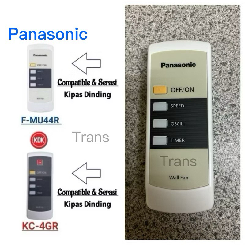 Original Panasonic wall fan remote control Panasonic Model : F-MU44R ...