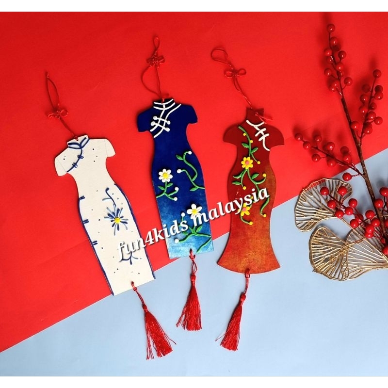 CNY Craft | CNY Cheongsam Decorating with Clay | Shopee Malaysia
