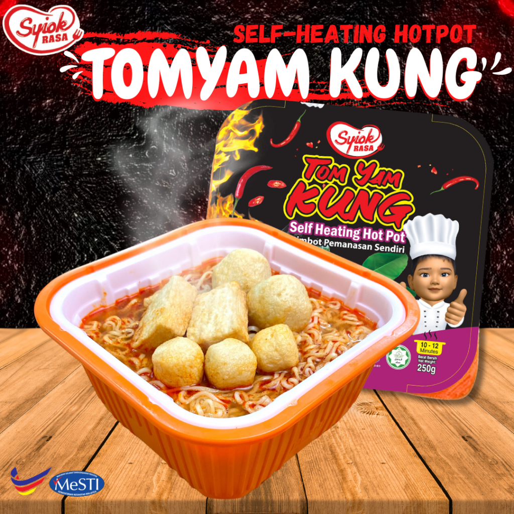 Syiok Rasa [Muslim Product] TomYam Kung Self-Heating Hotpot - 250g ...