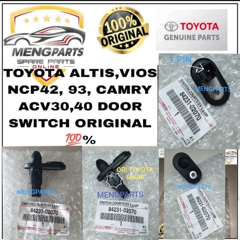 ORIGINAL 💯,% TOYOTA ALTIS,VIOS NCP42,NCP93,CAMRY ACV30,ACV40 DOOR ...