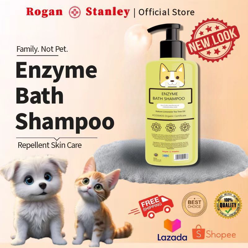 ROGAN & STANLEY Finland Enzyme Shampoo Dog Cat Shower Bath Shampoo Anti ...