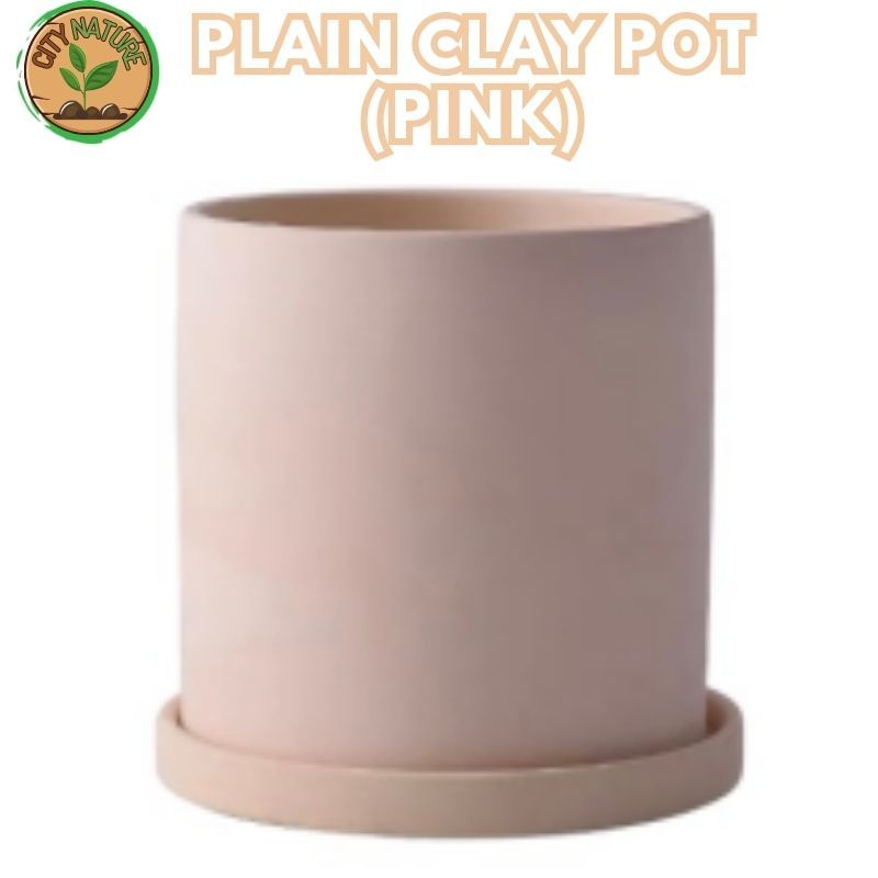 PLAIN CLAY POT (PINK) CERAMIC FLOWER POT 多肉花盆 植物花盆 花盆 陶瓷花盆 | Shopee ...