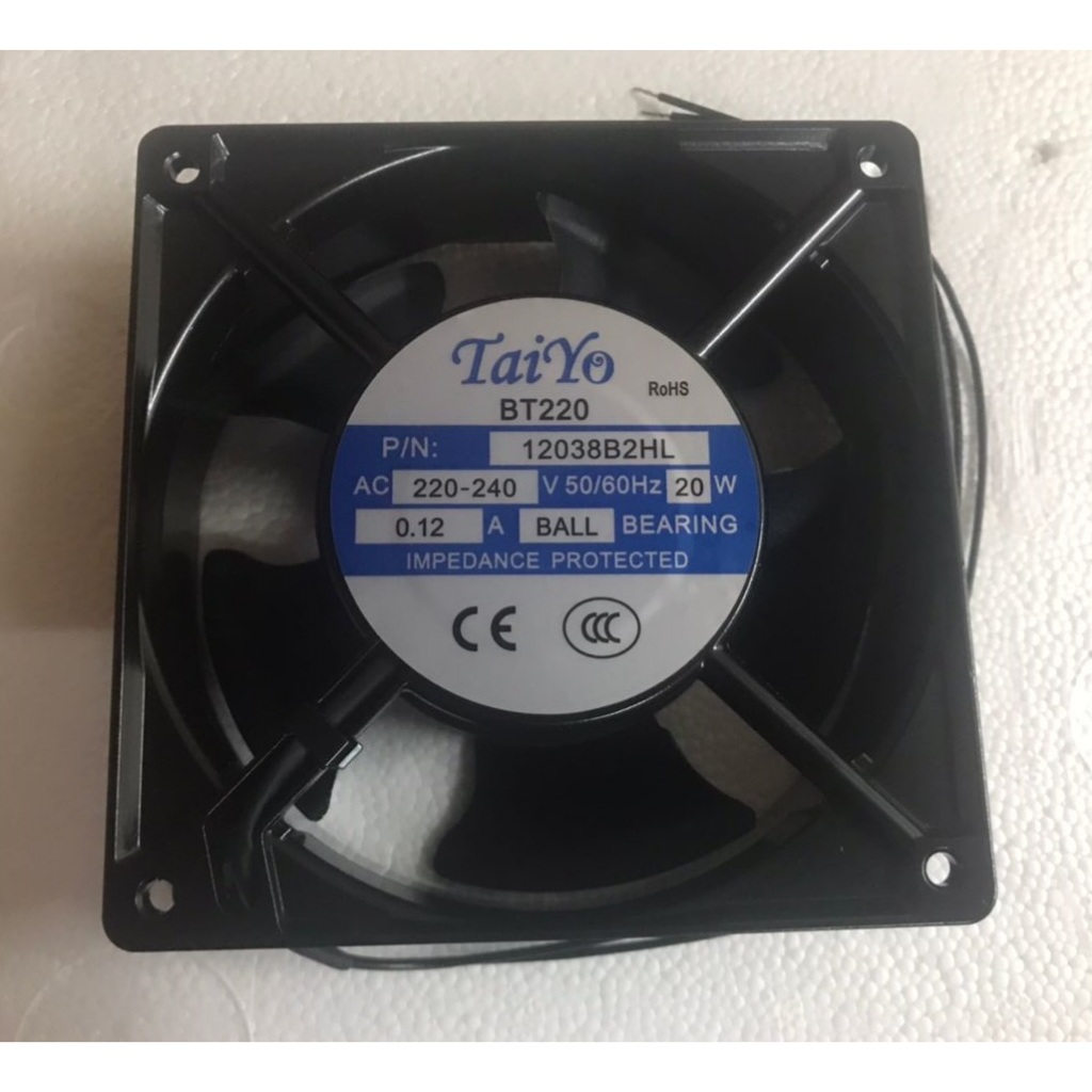 TAIYO BALL BEARING AXIAL FAN (UL) 3 1/2" & 4" TAIYO 12VDC,24VDC,48VDC ...