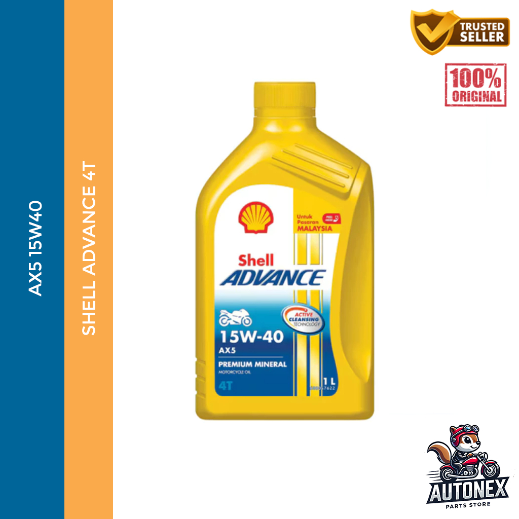 MINYAK HITAM SHELL ADVANCE 4T AX5 15W40 (100% Original) | Shopee Malaysia