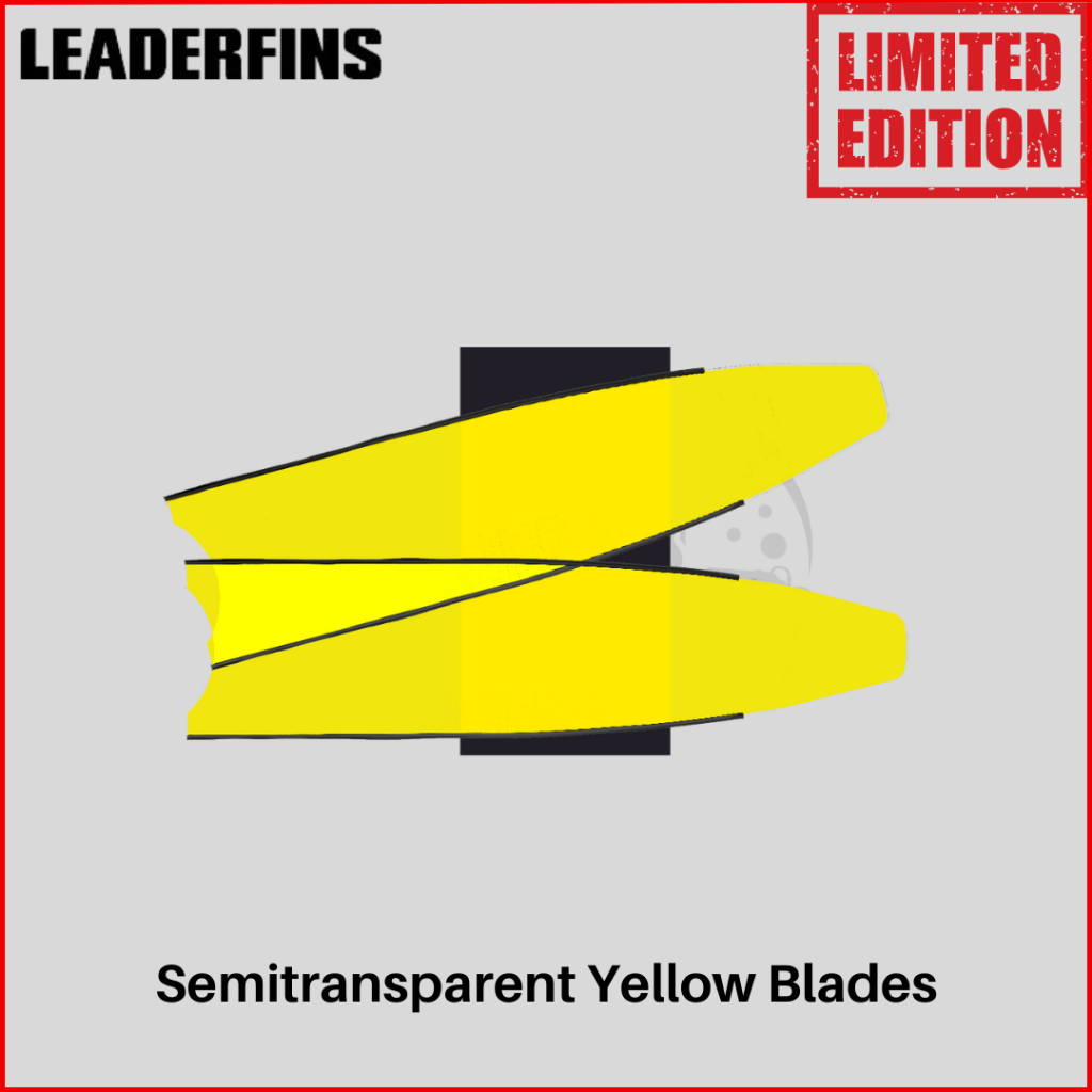 Leaderfins Limited Edition Semitransparent Yellow Blades for Freediving ...