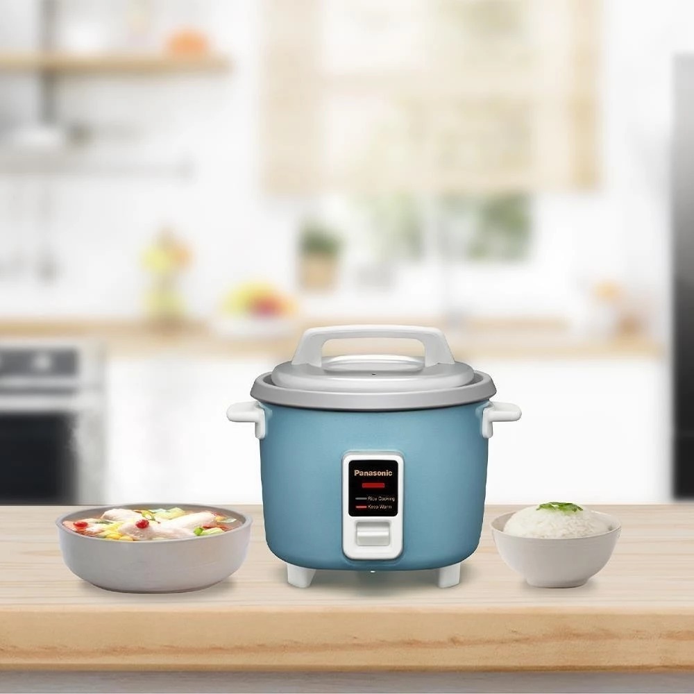 PANASONIC SR-Y10G Conventional Rice Cooker with 1.0L Capacity, Rust Proof & Keep Warm Function ...