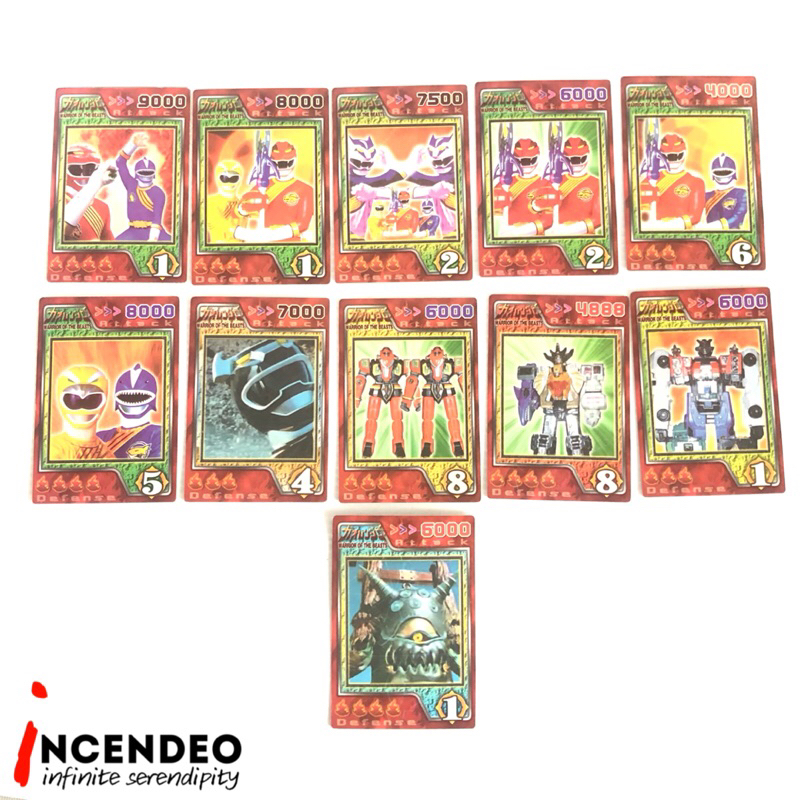 Assorted Power Rangers Trading Game Cards (11pcs) | Shopee Malaysia