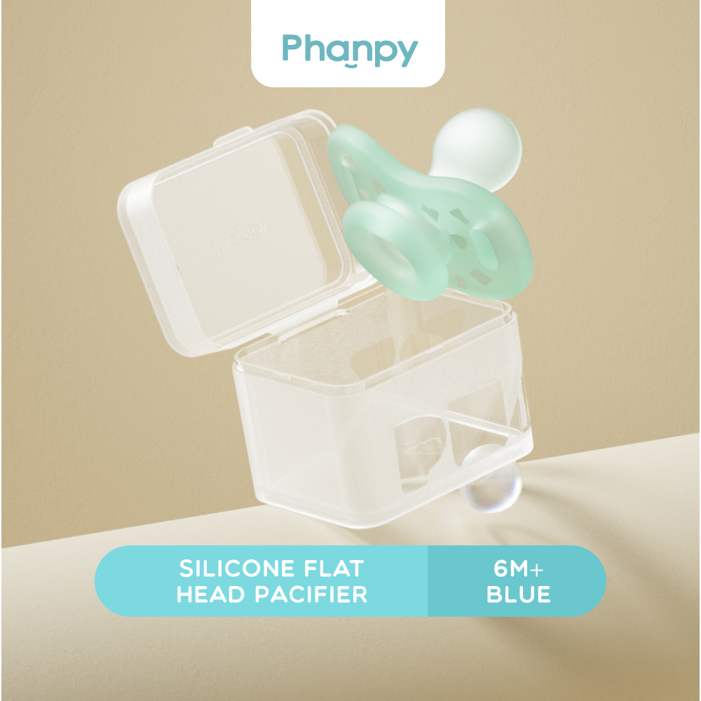 Phanpy Silicone Flat Head Pacifier 6M+ - Blue | Shopee Malaysia