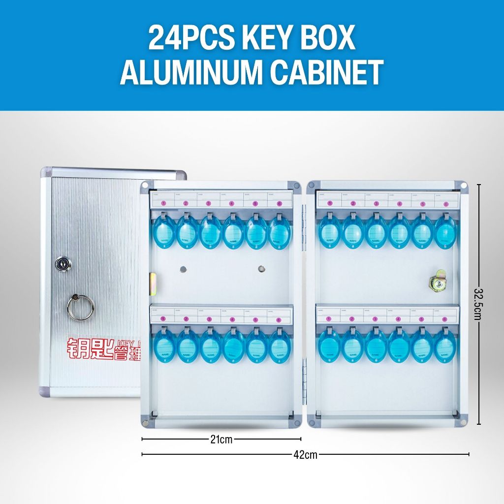 HVILOG H-1120 KEY BOX ALUMINIUM CABINET SAFETY KEY STORAGE BOX ( 24 32 ...