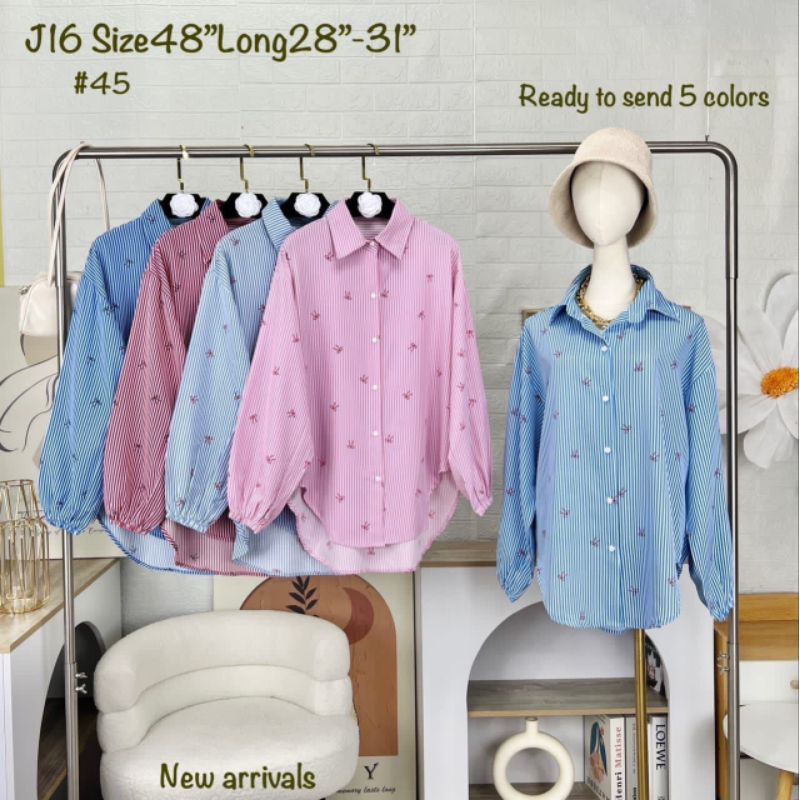 🔥KEMEJA MELDA RIBEN P16 #45 BYNONIEY 🔥 | Shopee Malaysia