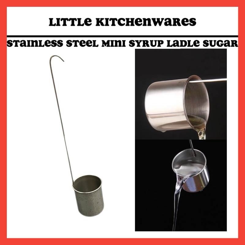 Stainless Steel Mini Syrup Ladle Sugar Ladle / Senduk Gula / Oil Ladle ...