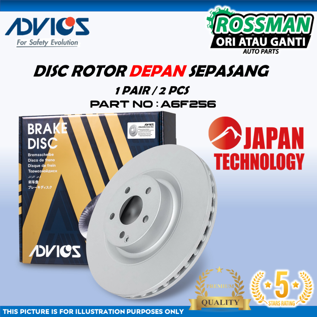Toyota Vios NCP93 NCP150 G, S TRD Spec JAPAN ADVICS AISIN Front Disc ...
