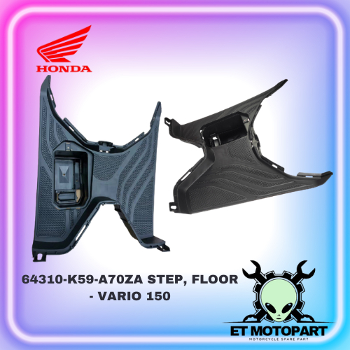 HONDA VARIO 150 STEP, FLOOR (Cover Hitam Pemijak Kaki) - VARIO 150 (64310-K59-A70ZA ) | Shopee ...