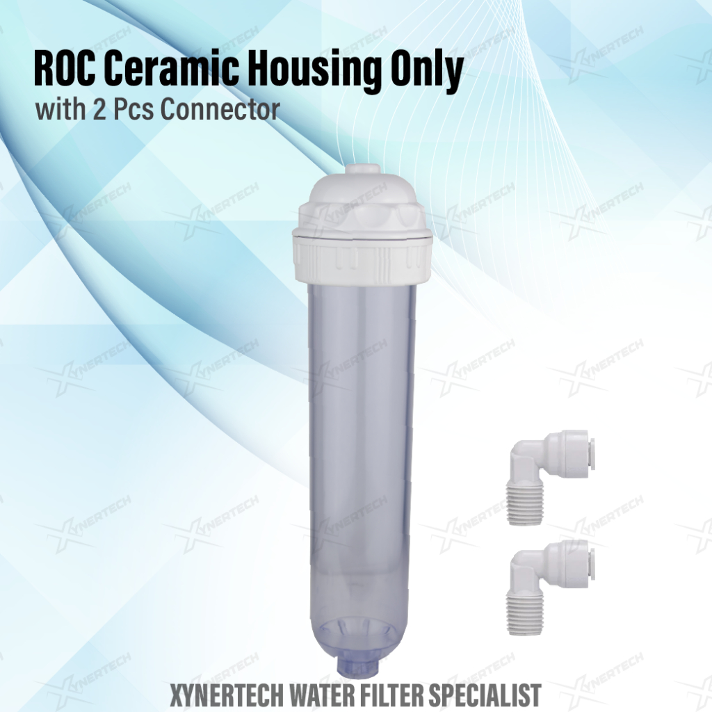 10" ROC Housing White Top Transparent Body Ceramic Pre Water Filter For ...